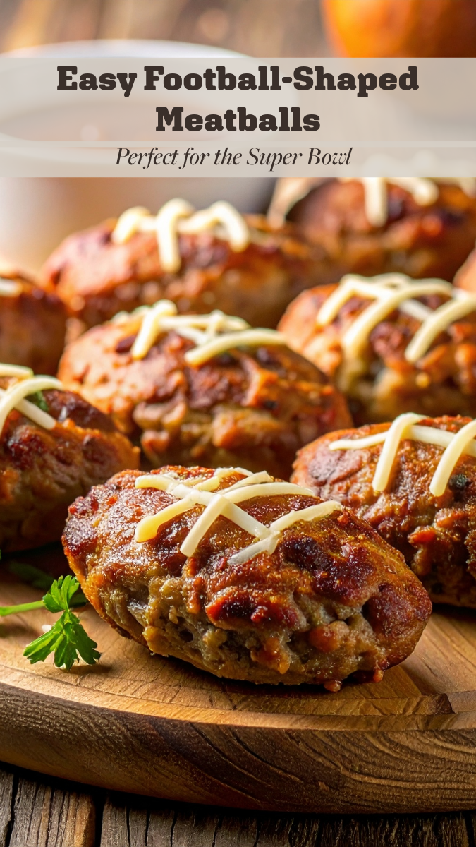 Easy Football-Shaped Meatballs for the Super Bowl — Daisies in Clover