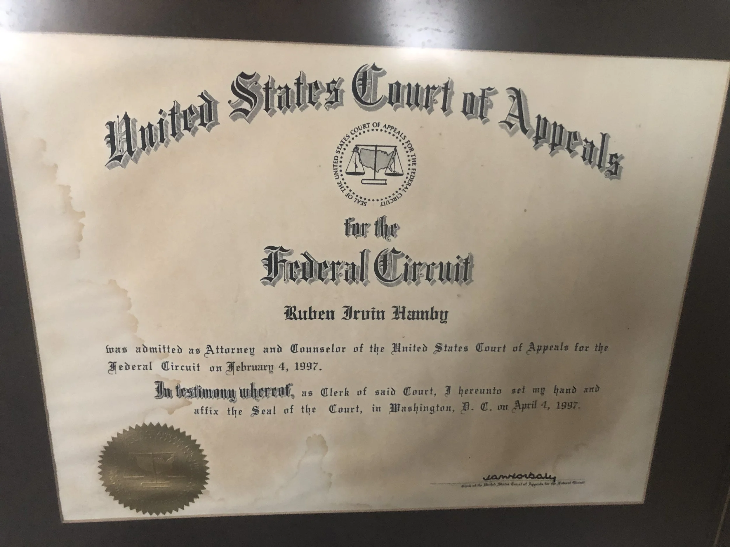 The Law Office of Reuben I. Hamby