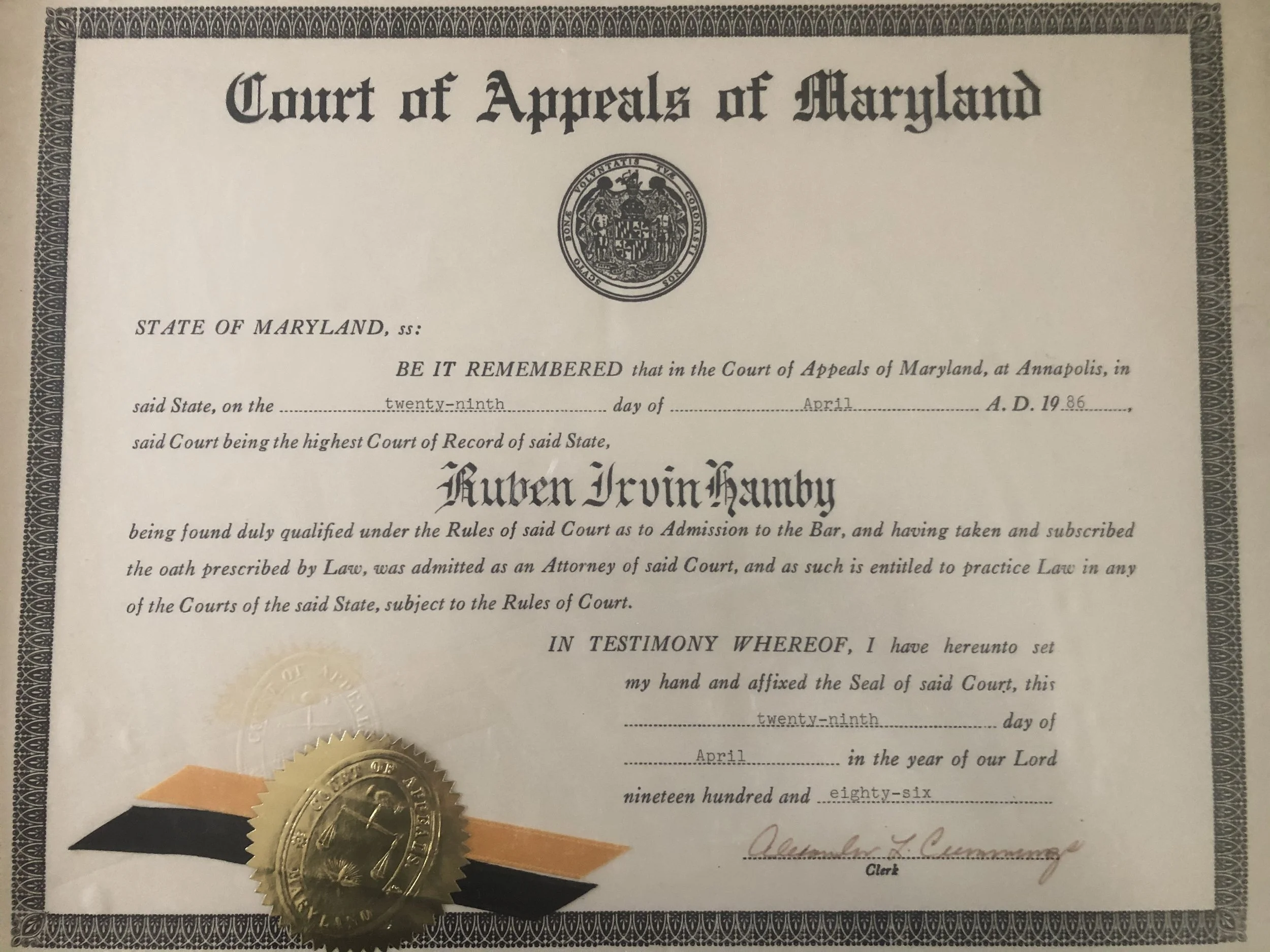 The Law Office of Reuben I. Hamby