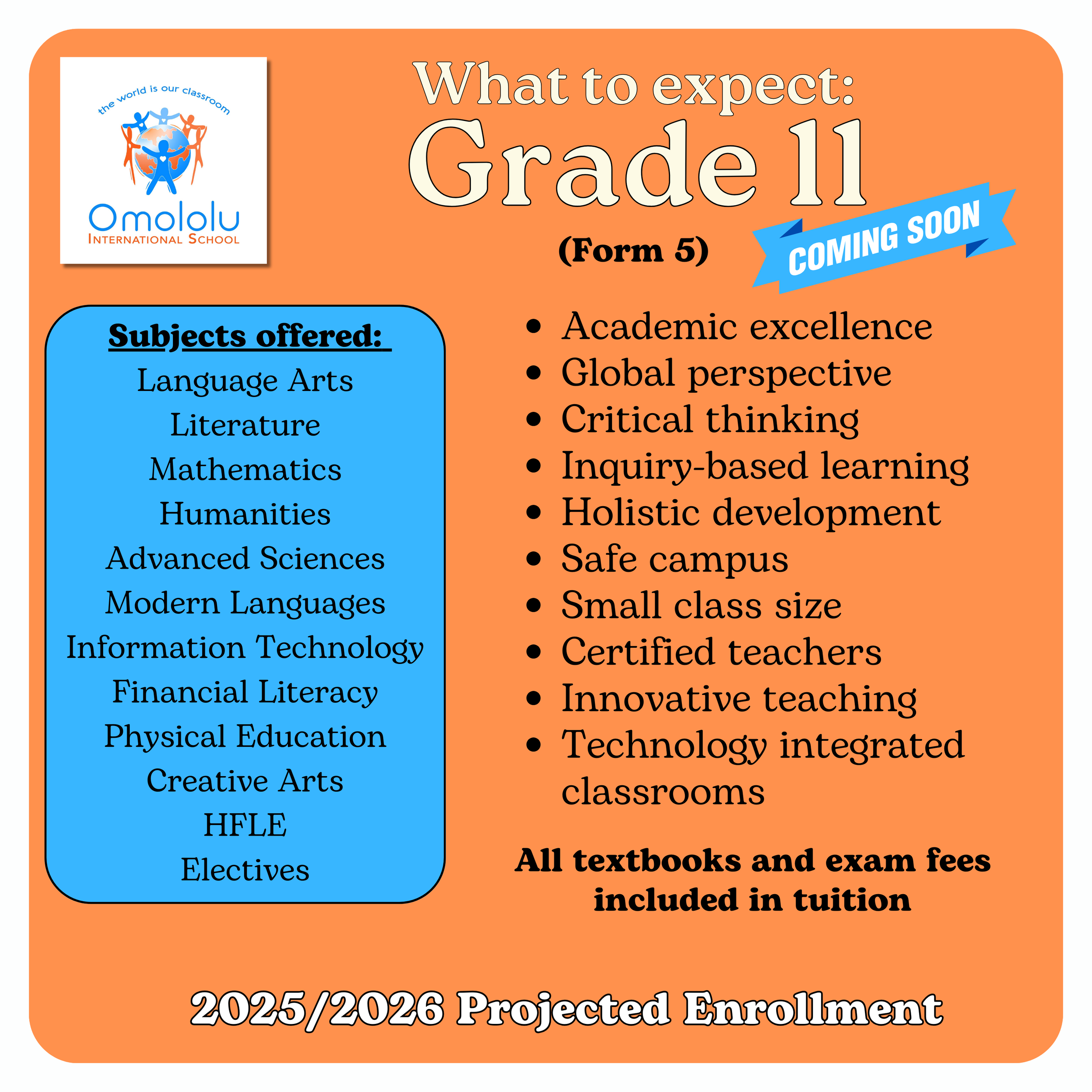 Secondary — OMOLOLU INTERNATIONAL SCHOOL