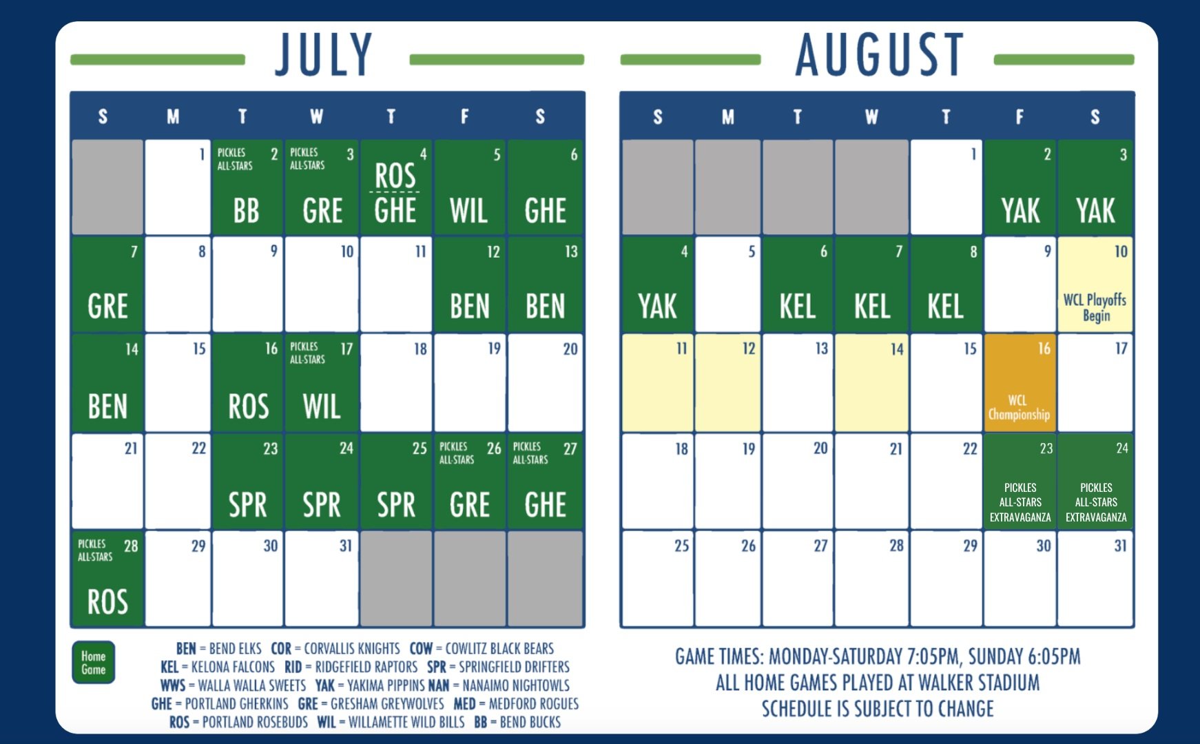 PORTLAND PICKLES BASEBALL