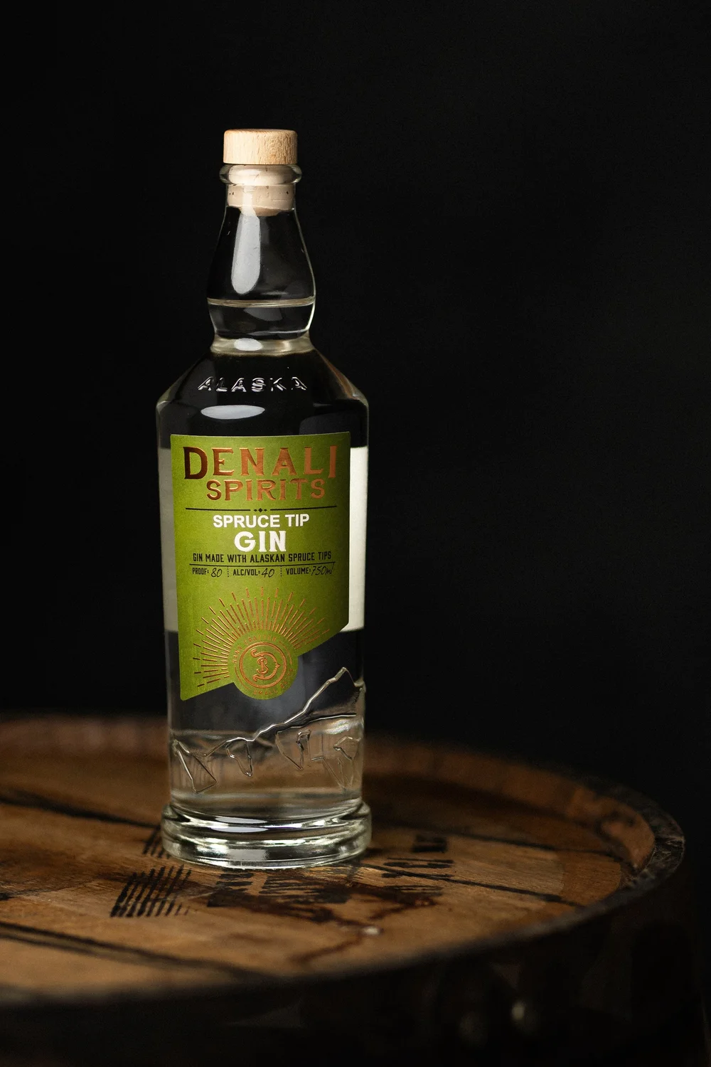 spruce tip gin — Denali Spirits