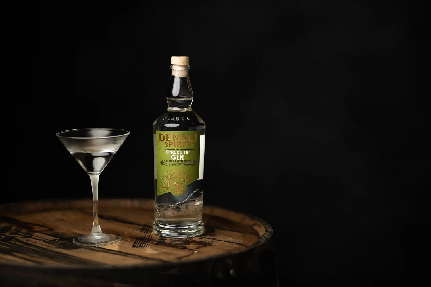 spruce tip gin — Denali Spirits