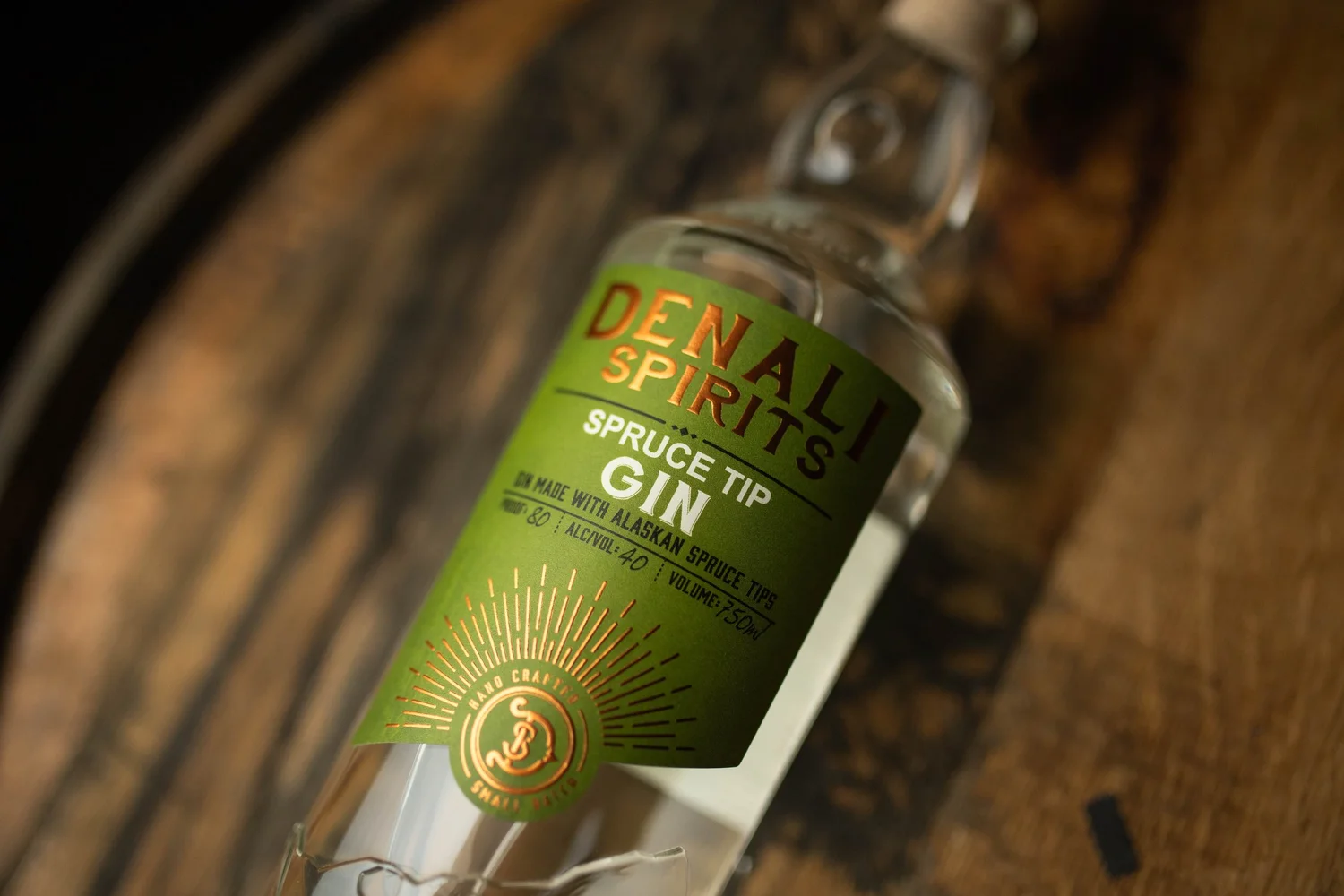 spruce tip gin — Denali Spirits