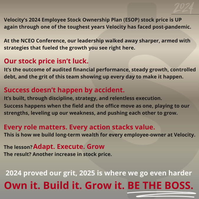 ESOP — Velocity Constructors, Inc.