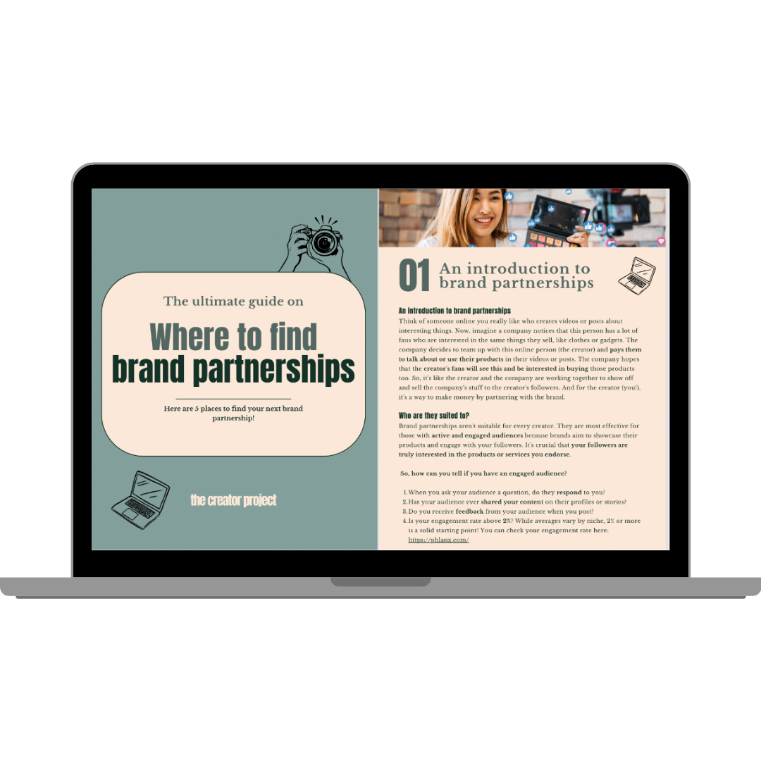 FREE Brand Partnerships Guide — The Creator Project