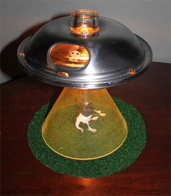 UFO Cow abduction lamp — FrankensteinLabs.com