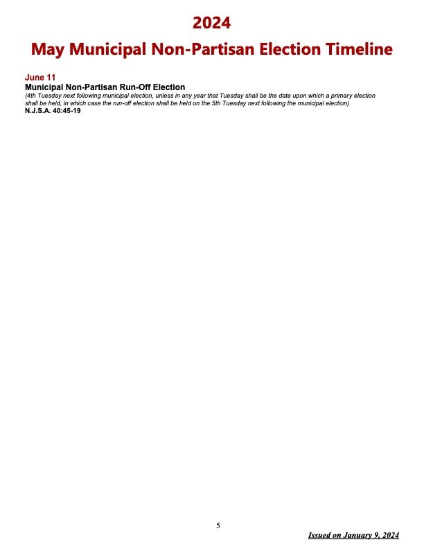 Timeline for May 14 Municipal Election in Ocean City — FOCUS - Families ...