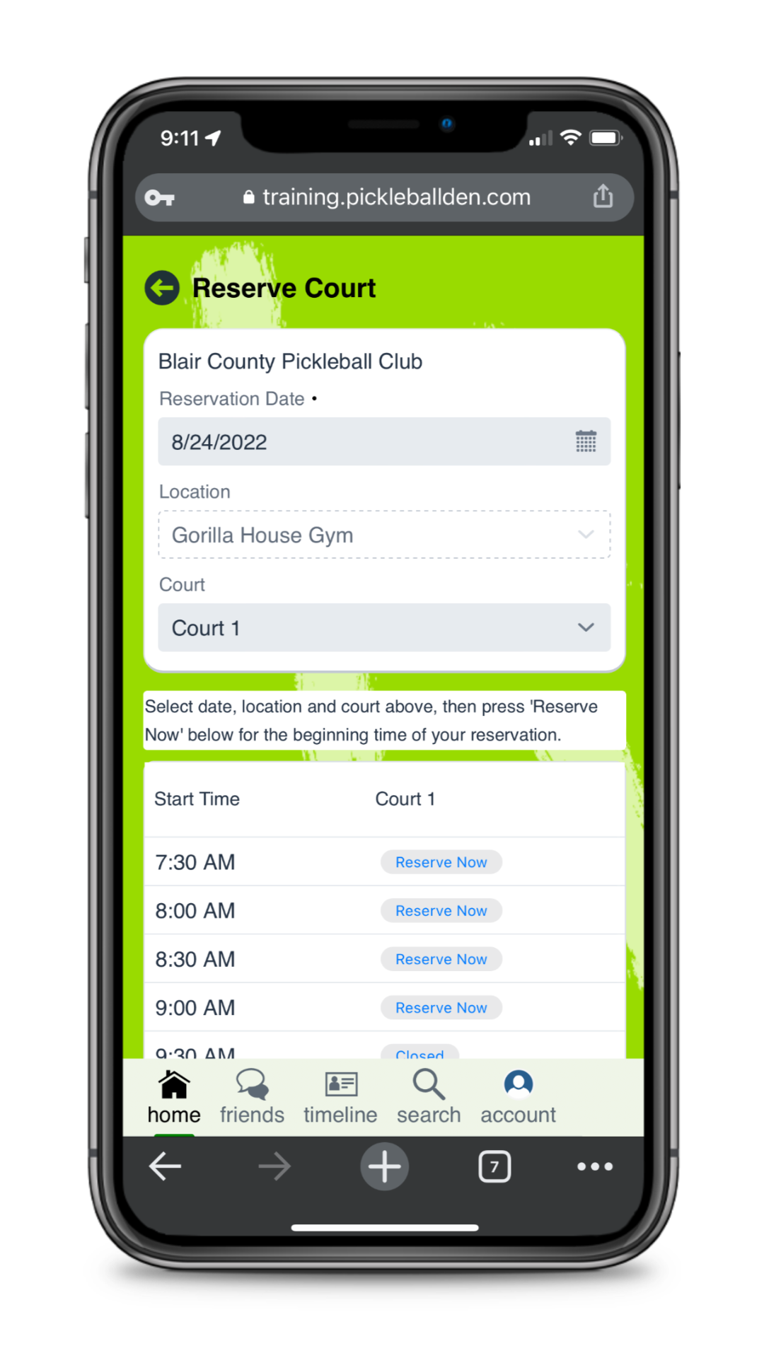Pickleball Club Software