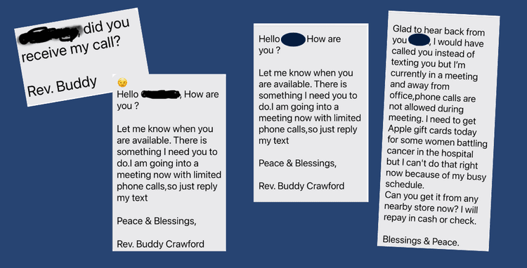 Scams by text — Saint Anne's Episcopal Church & Day School