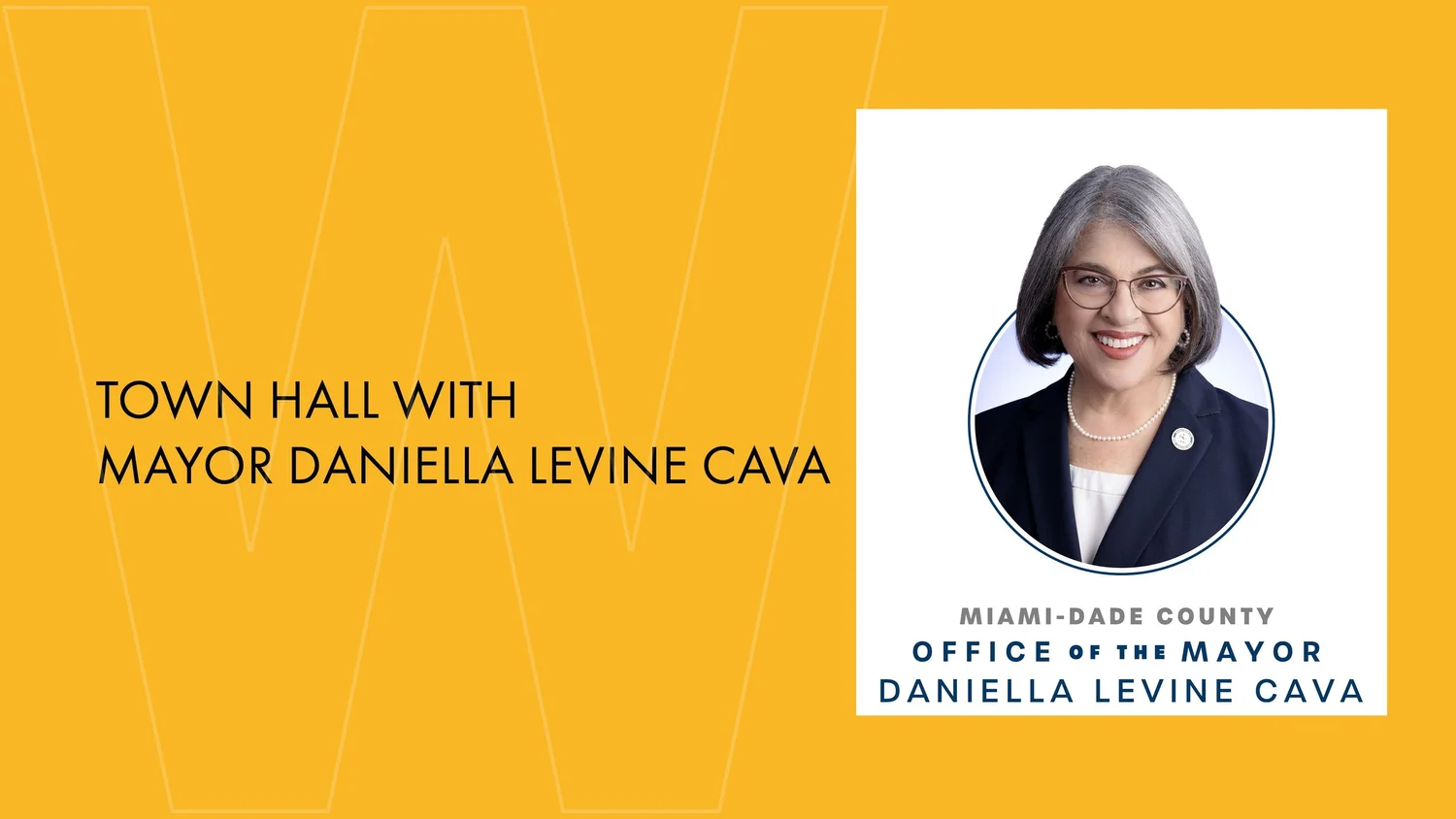 Town Hall with Mayor Daniella Levine Cava — YWCA South Florida