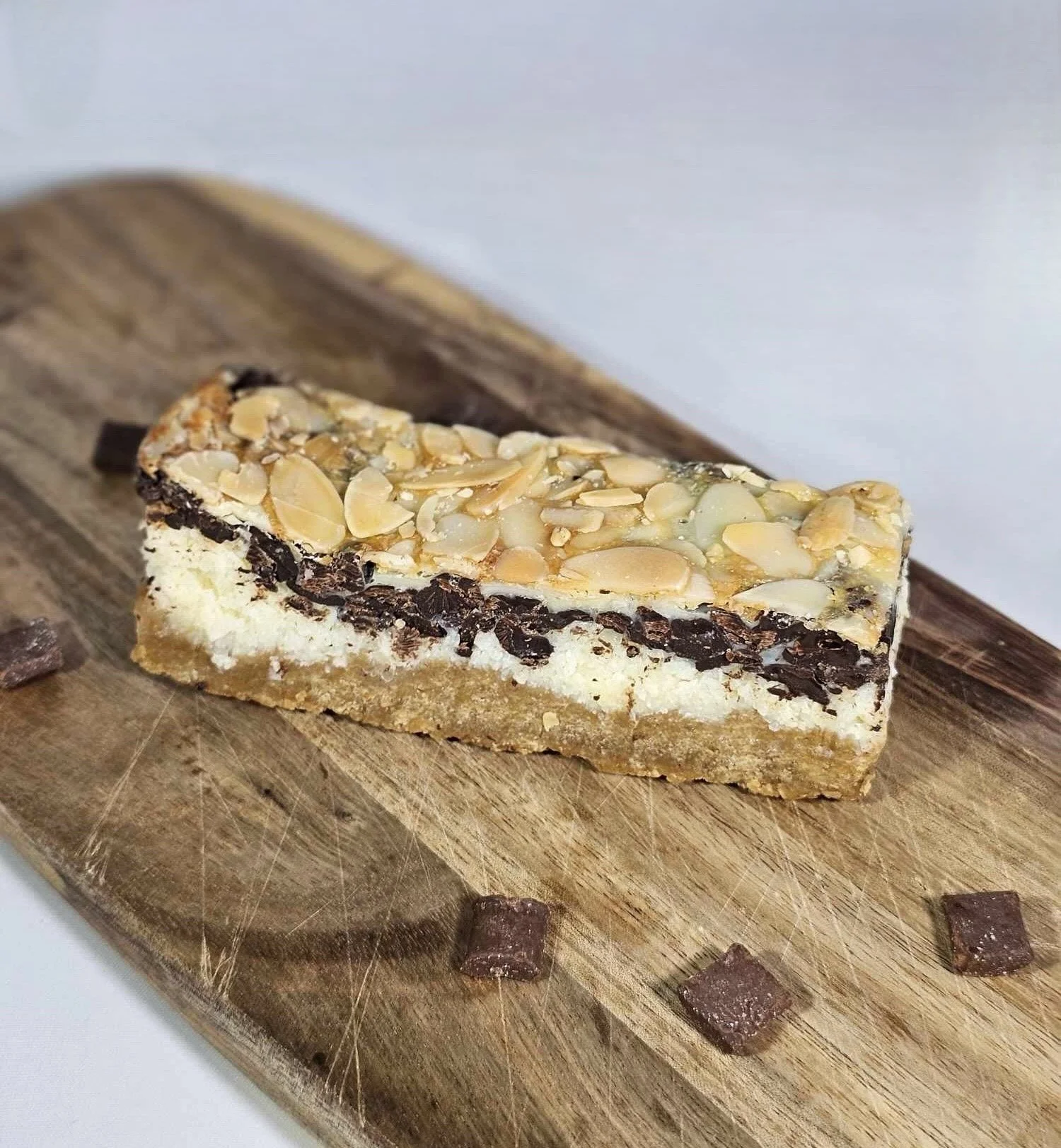 Dark Chocolate & Coconut Slice — JERSEY BEAN BAKERY