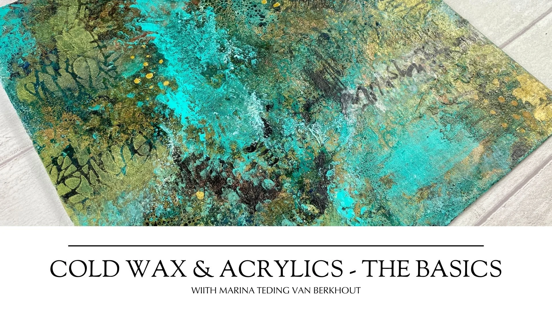 Discover the magic of cold wax and acrylics