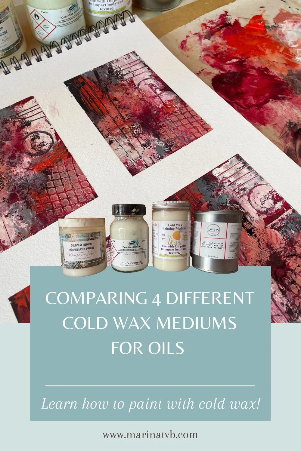 `Blogposts on (water-based) cold wax and oils or acrylics