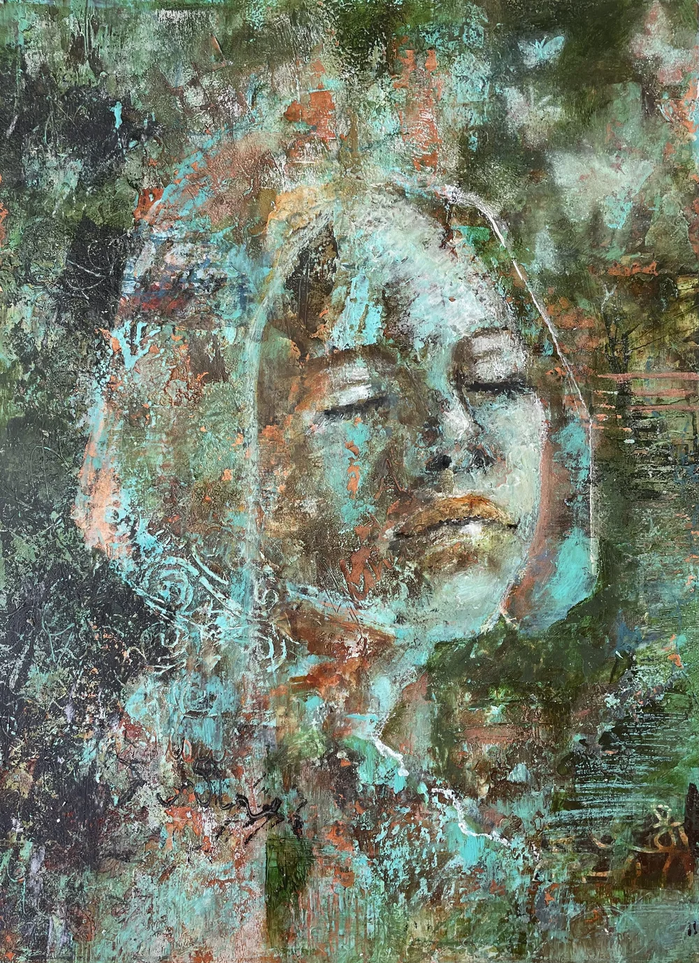 Acrylics and water-based cold wax medium — MarinaTvB_Art |Mixed-media ...