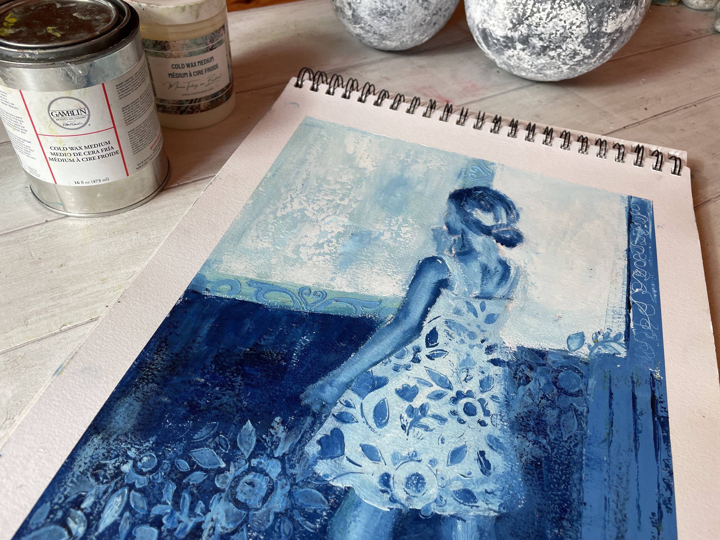 How to Paint with One Color: A Monochrome Sketchbook Tutorial