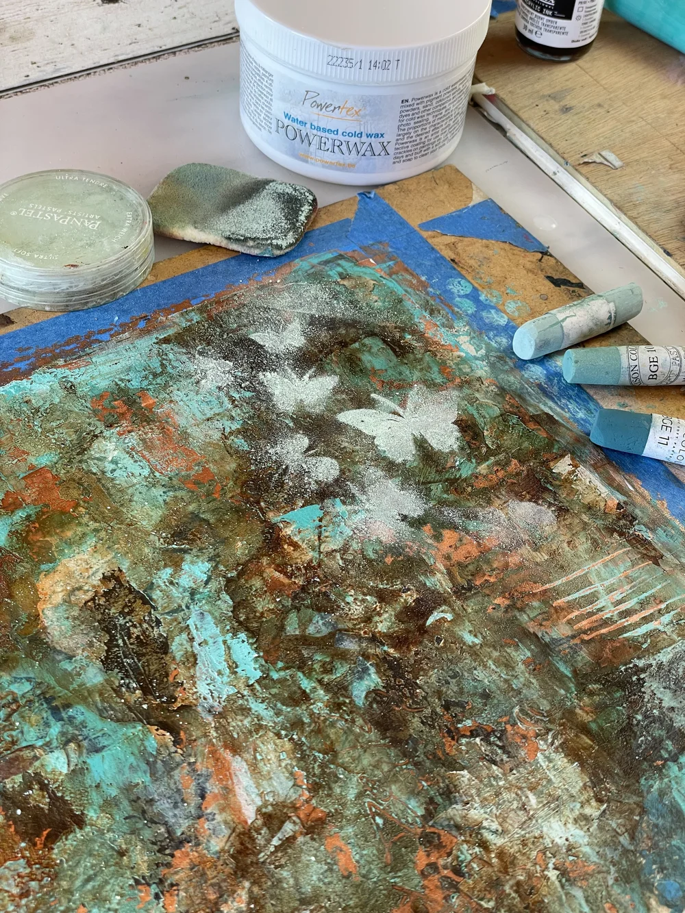 Acrylics and water-based cold wax medium — MarinaTvB_Art |Mixed-media ...