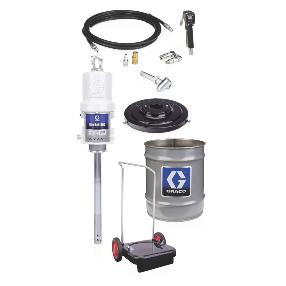 Mini Fire-Ball 225 50:1 16 kg and 23 kg (35 lb. and 50 lb.) Grease Pump ...