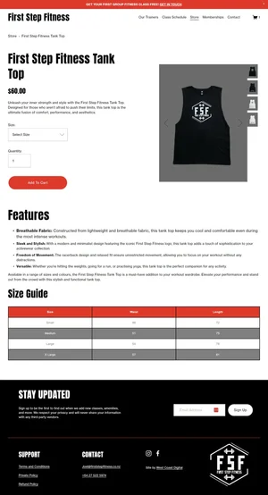 First Step Fitness — West Coast Digital NZ