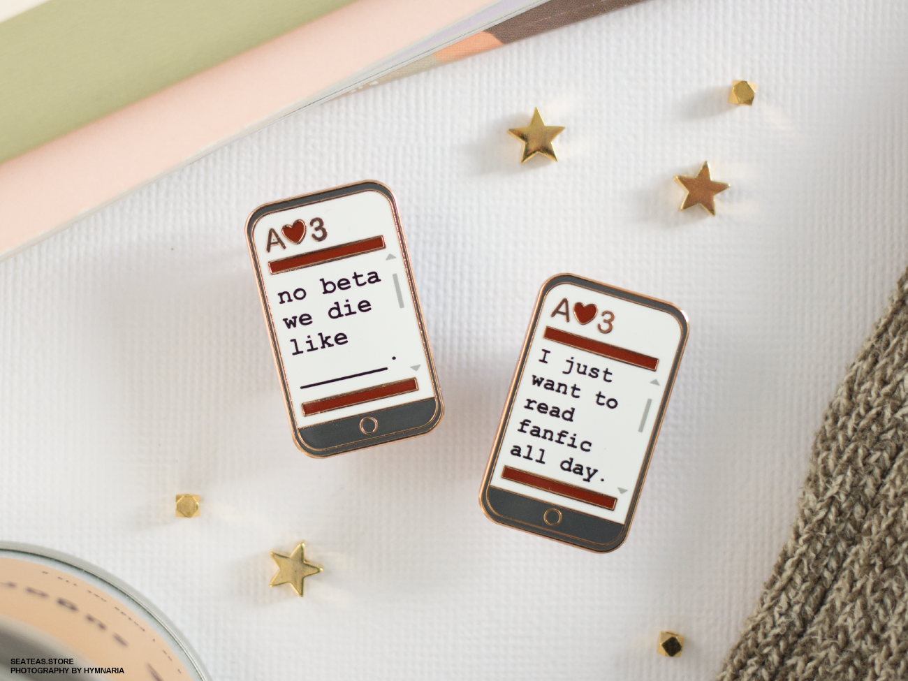 Fanfic Trope Hard Enamel Pins — SeaTeas Store