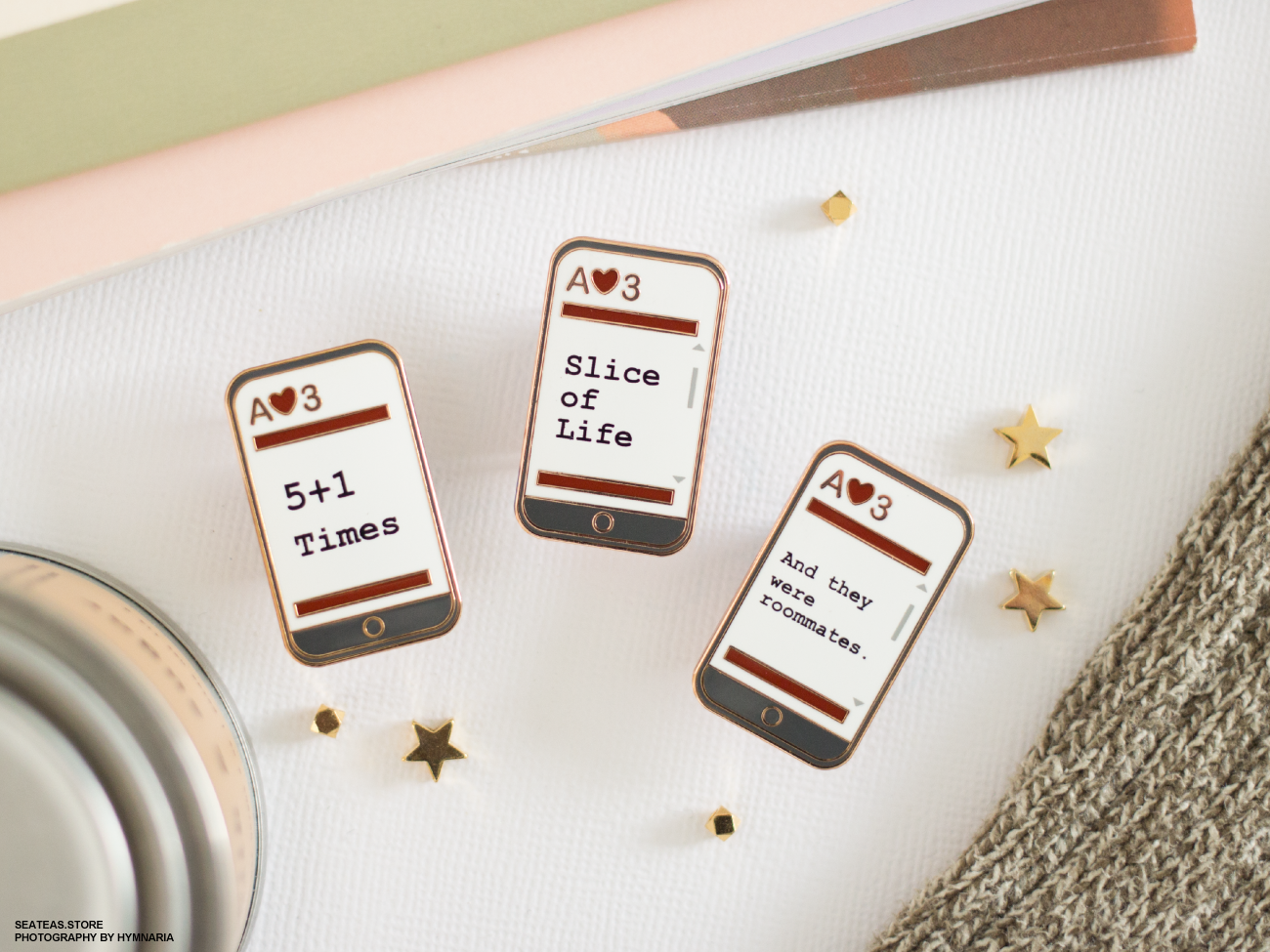 Fanfic Trope Hard Enamel Pins — SeaTeas Store