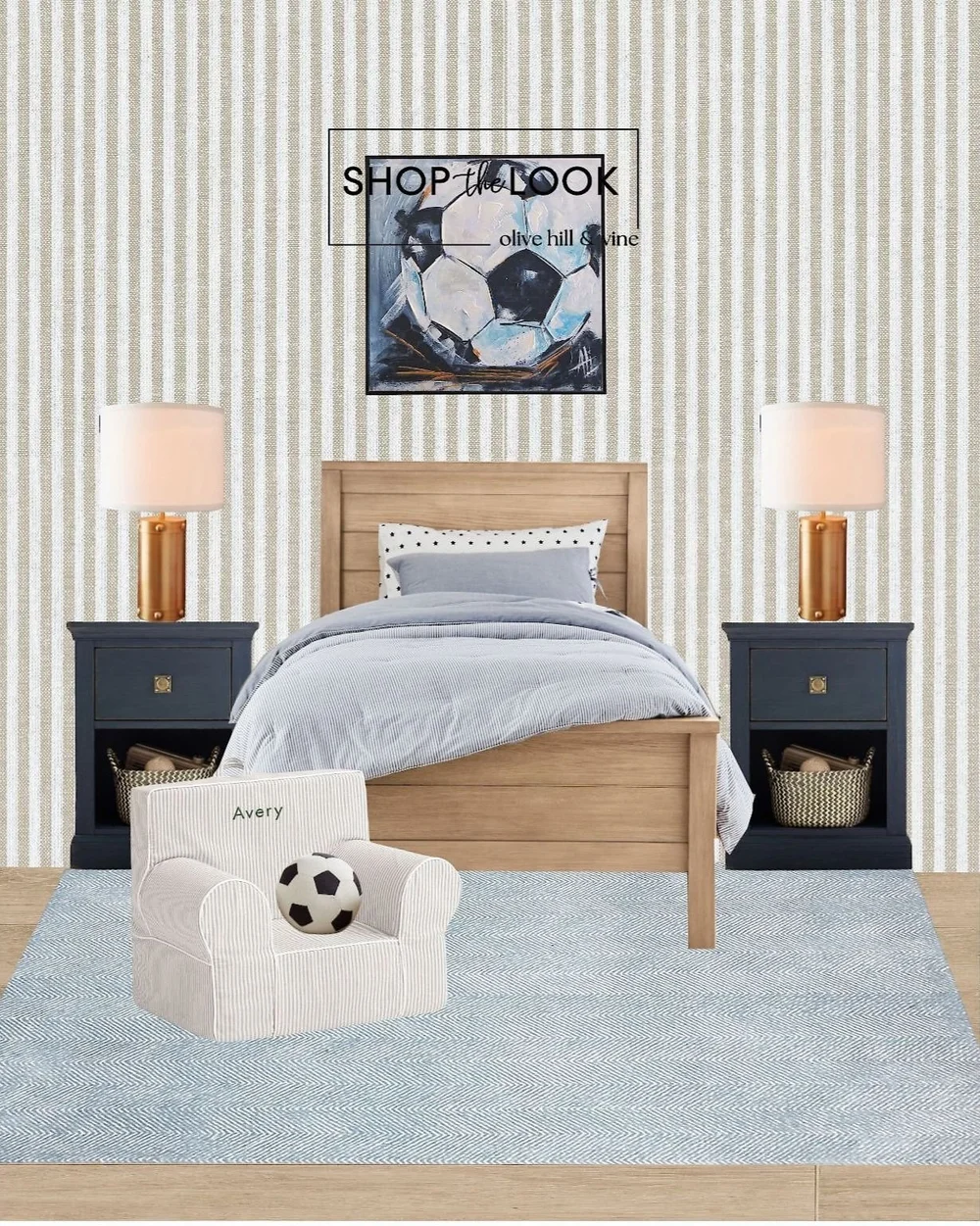 Soccer Bedroom — OliveHillandVine