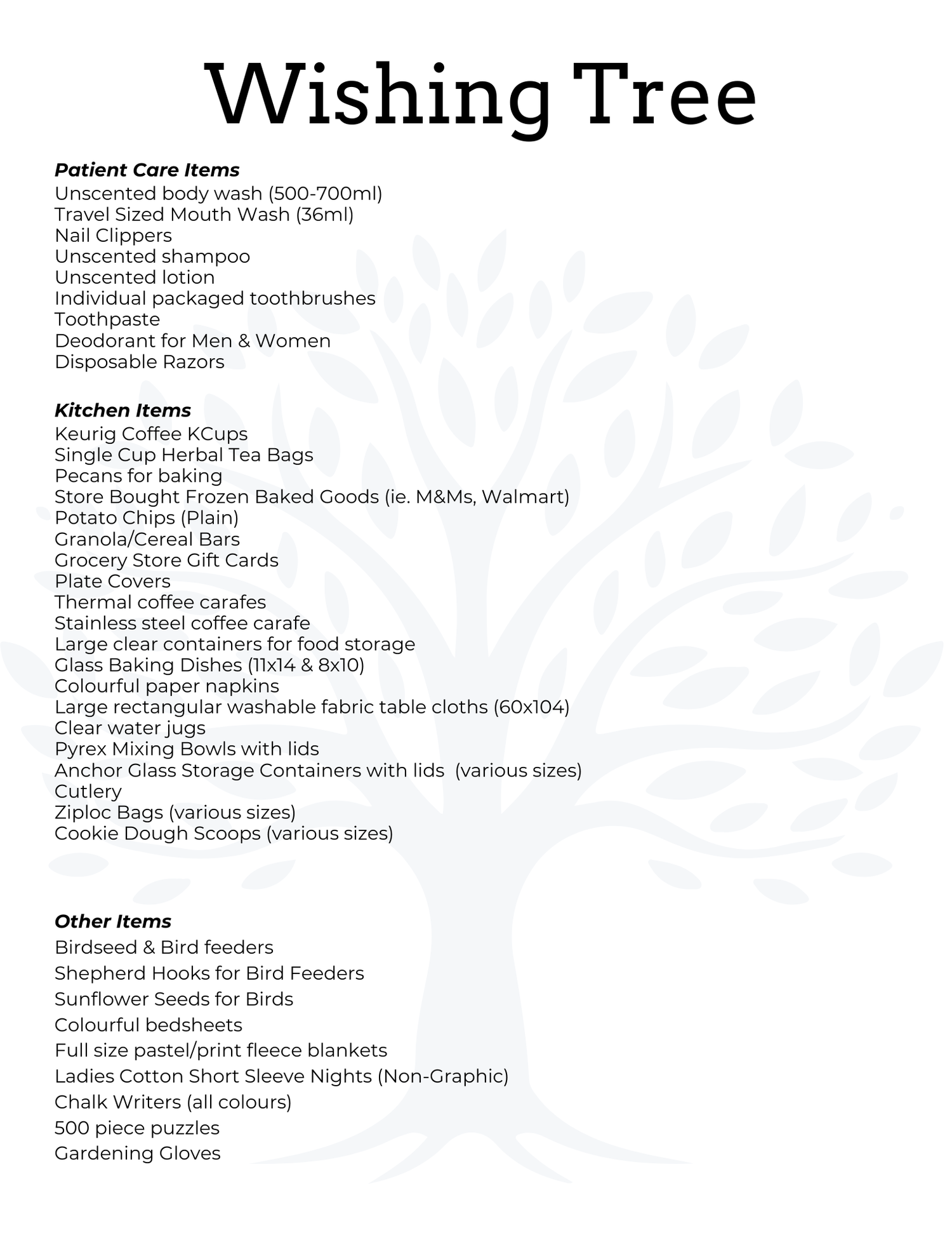 Wishing Tree — Sakura House