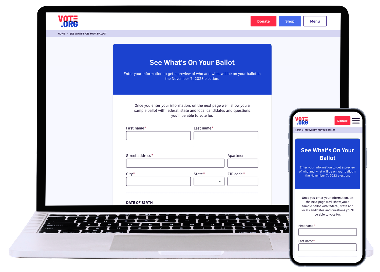 TOOLS — Vote.org+ Tools