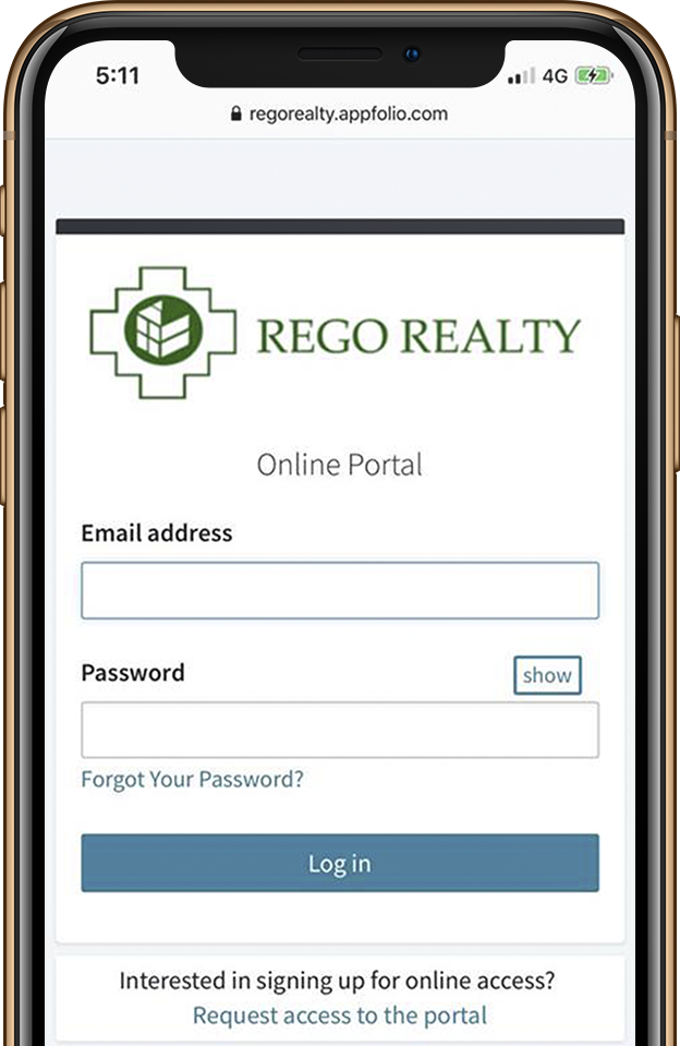 Resident Portal — Rego Realty