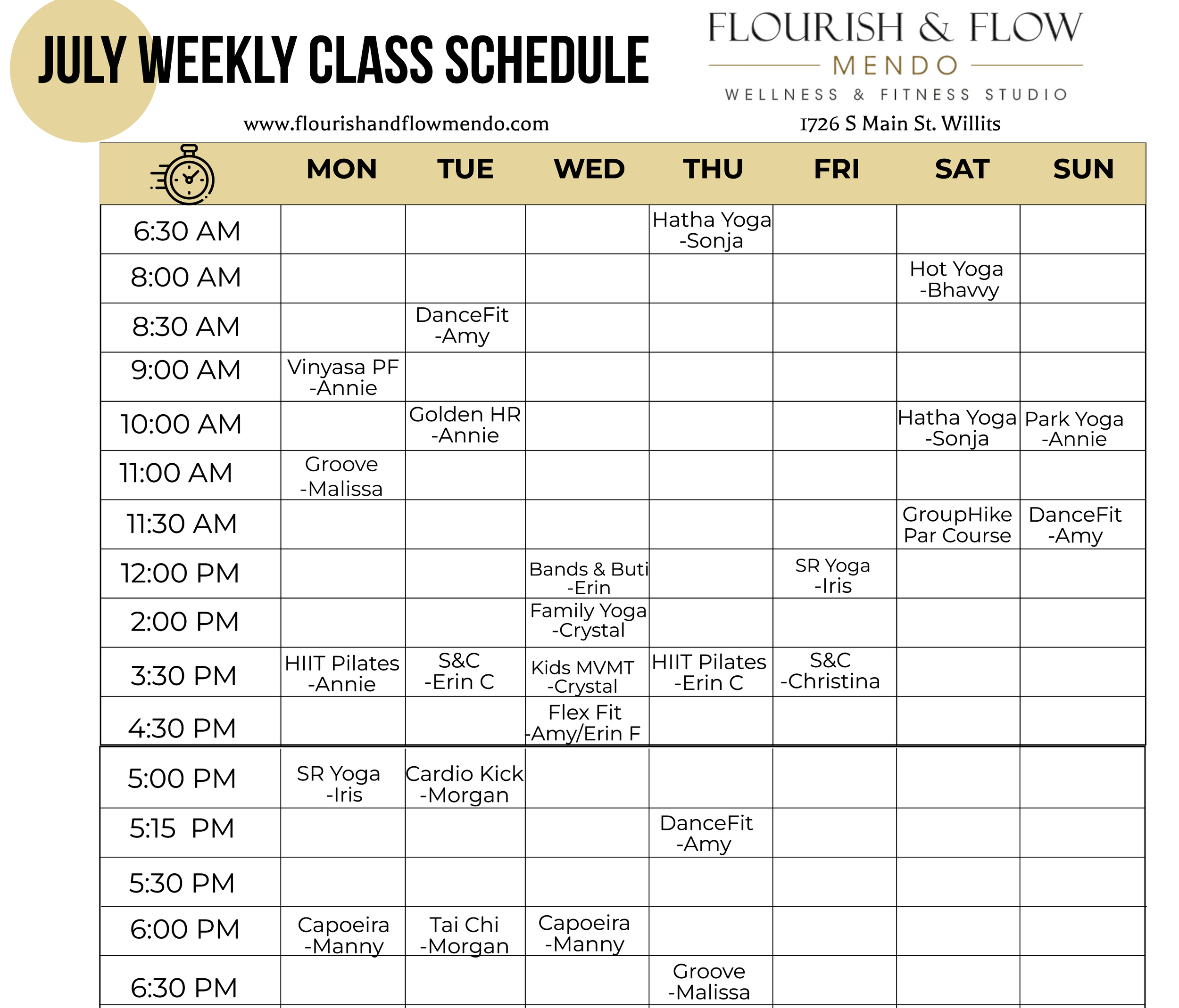 Classes — Flourish & Flow Mendo