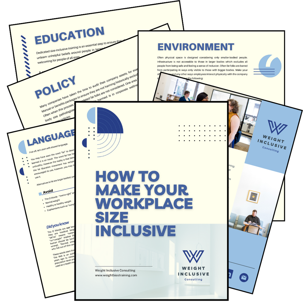 Canada and USA Body Positive Training | Fat Inclusive DEI Workplace