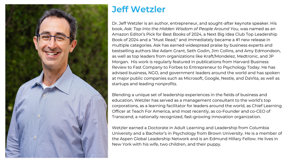 Ask | Jeff Wetzler