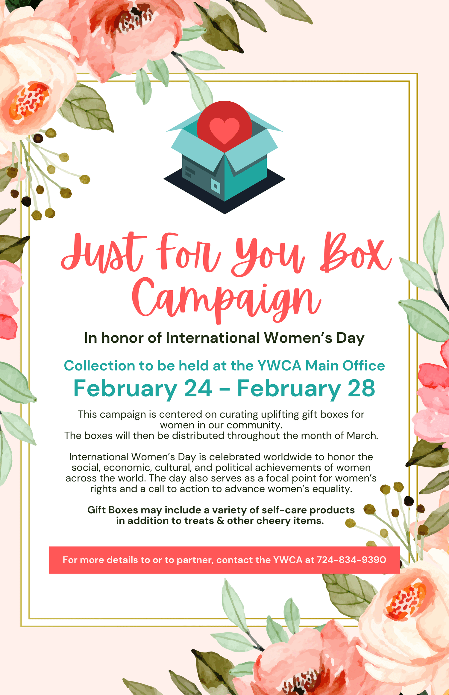 Just For You Box Campaign Collection — YWCA Westmoreland County ...