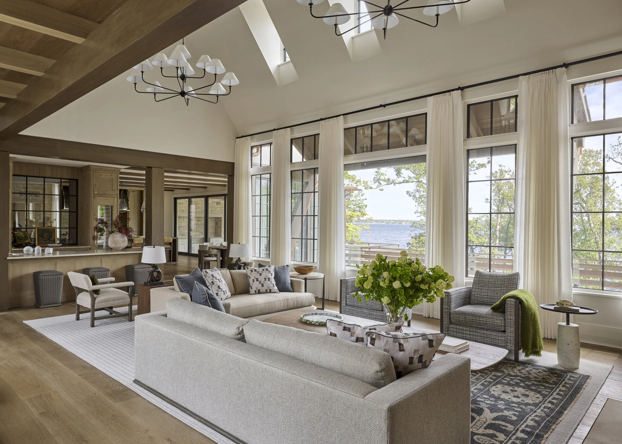 Breathtaking Lake Geneva Lake House | Elizabeth Krueger Design