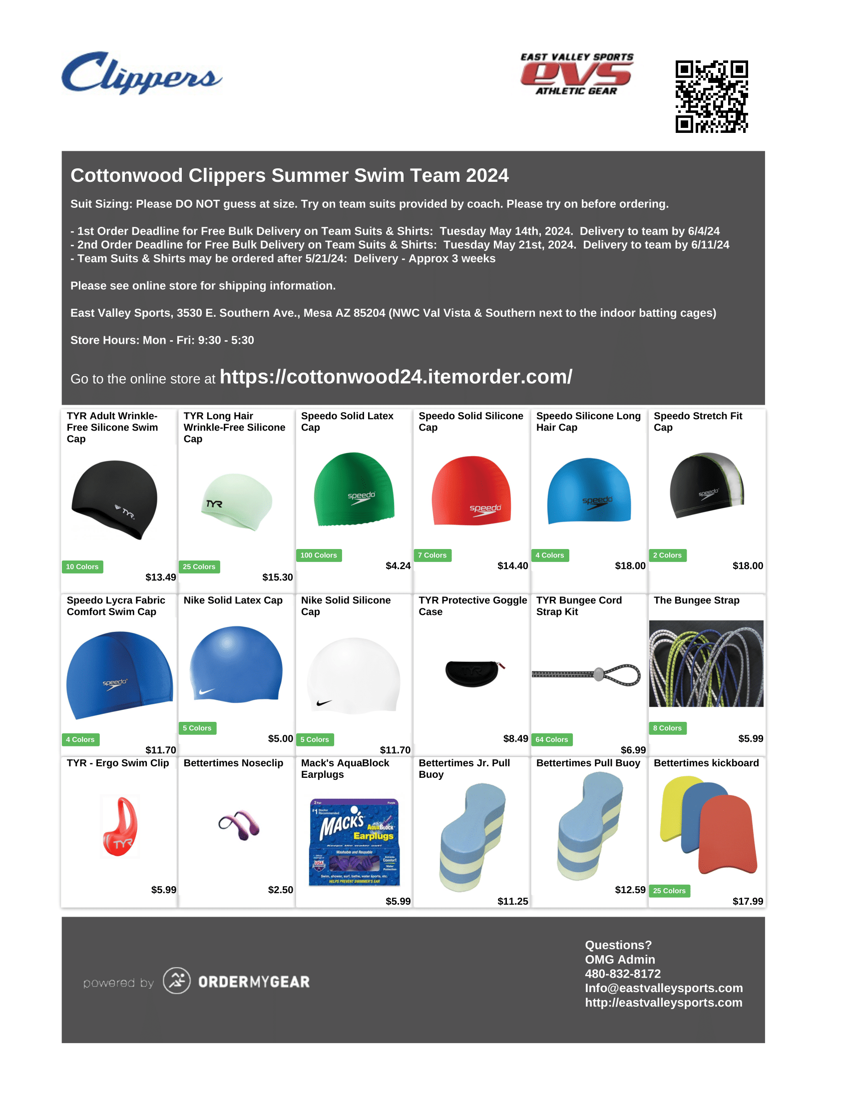 RSVP 3 — Cottonwood Clippers Swim Team