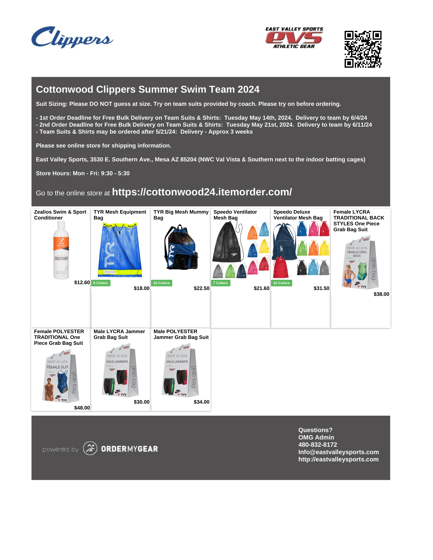 RSVP 3 — Cottonwood Clippers Swim Team