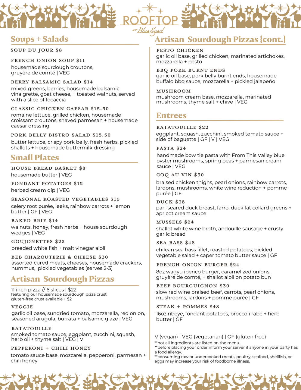 Blue Eyed Baker's Menu - Artisan Baked Delights in East Aurora, NY