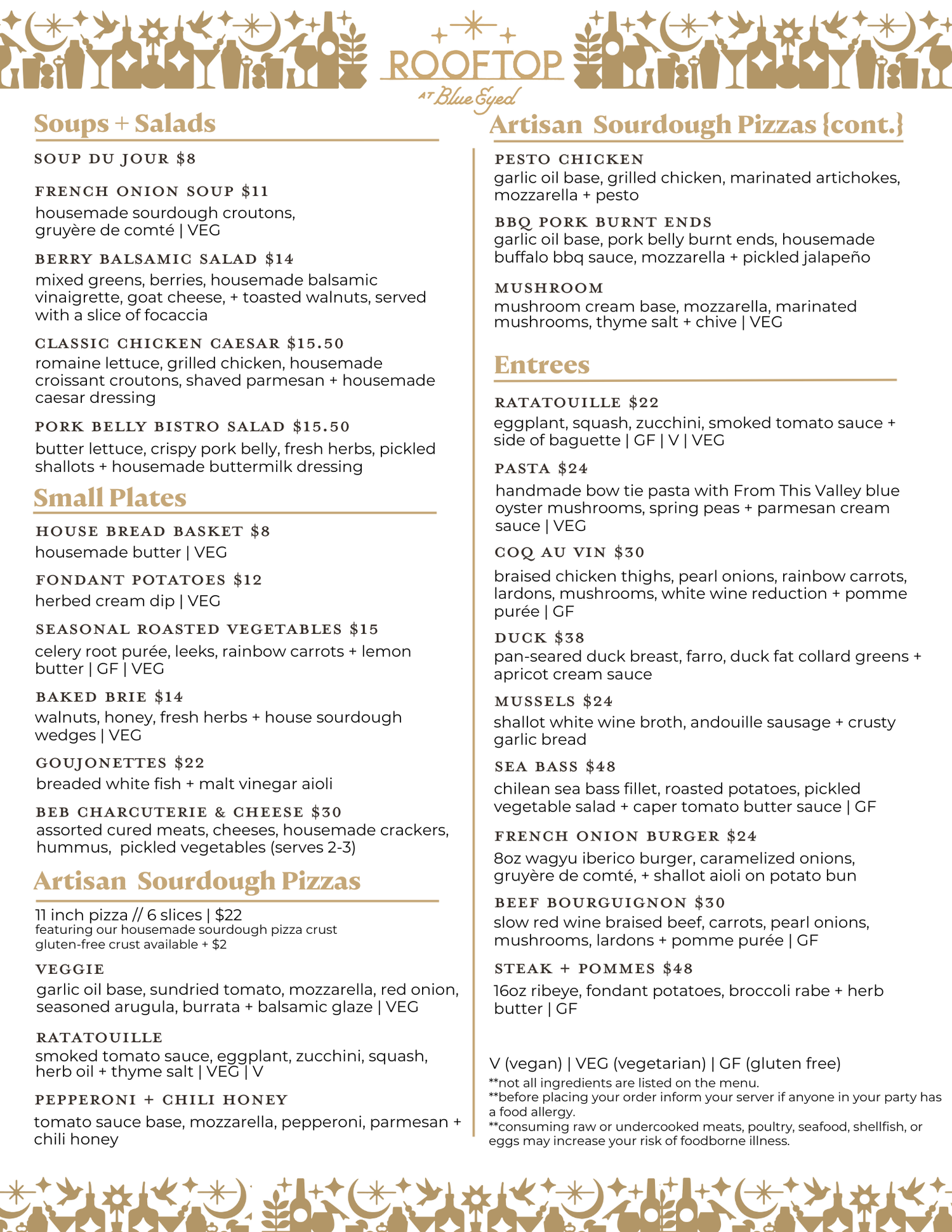 Blue Eyed Baker's Menu - Artisan Baked Delights in East Aurora, NY