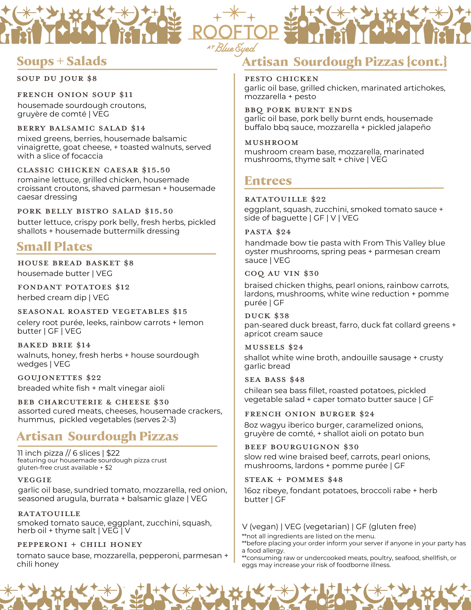 Blue Eyed Baker's Menu - Artisan Baked Delights in East Aurora, NY