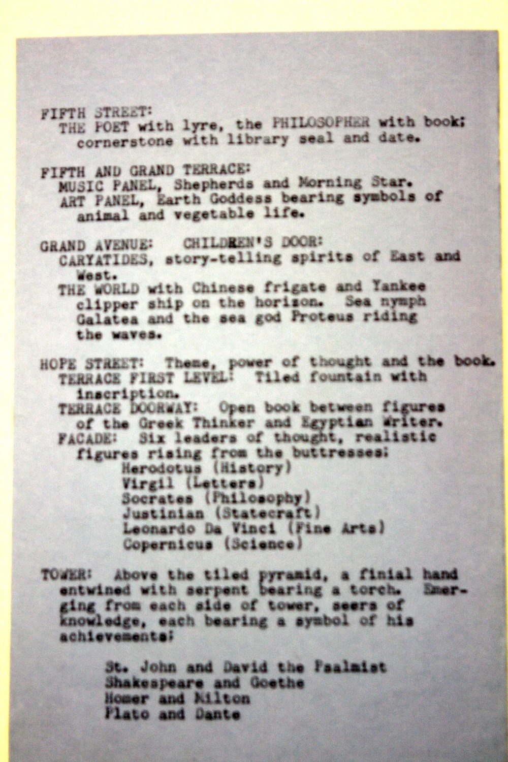 Los Angeles Public Library Tower | Discover Art Deco Gems — Lee Lawrie ...