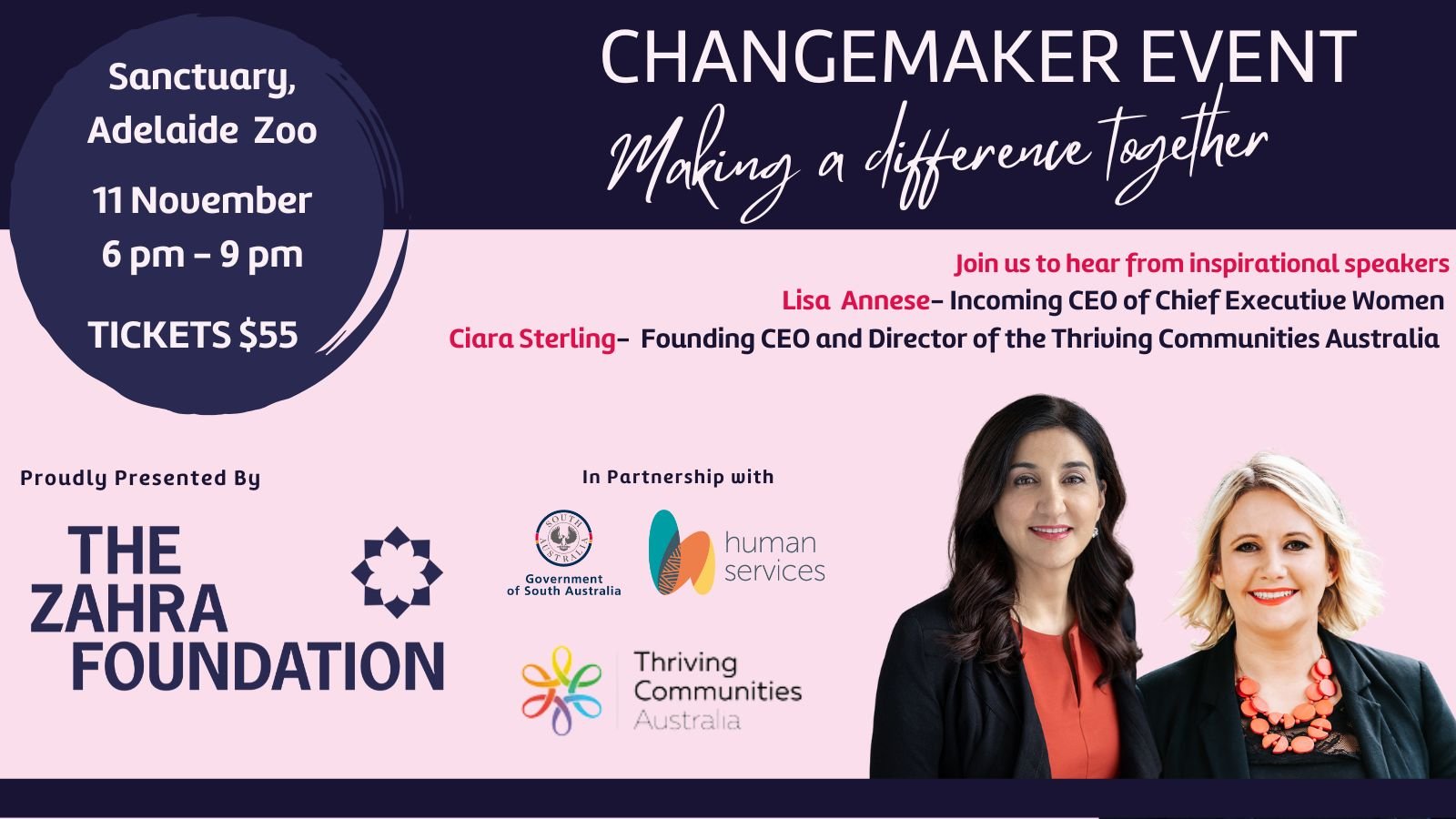 Zahra Foundation Changemaker Event | The Zahra Foundation