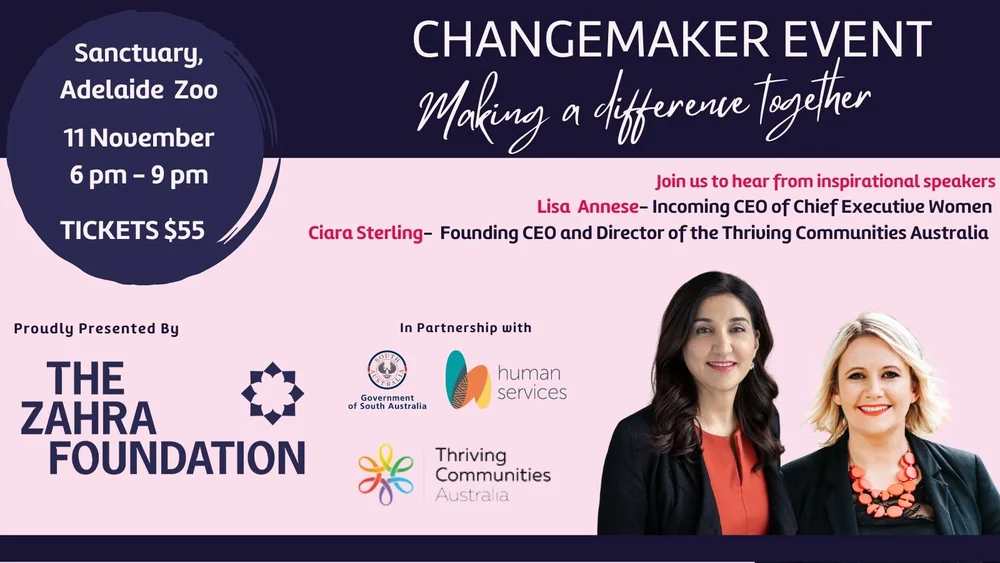 Zahra Foundation Changemaker Event | The Zahra Foundation
