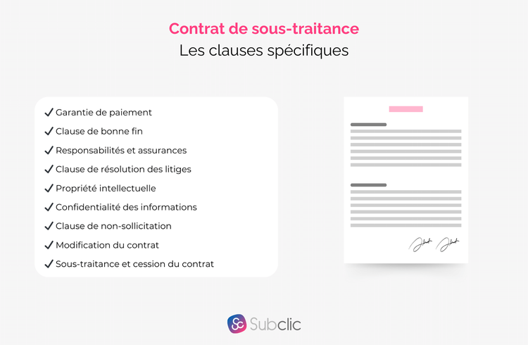 Contrat de sous traitance : définition, clauses, exemples — Subclic