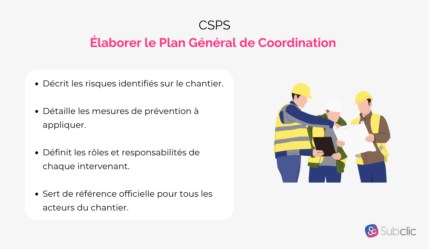 CSPS : définition, rôle et obligations sur les chantiers — Subclic