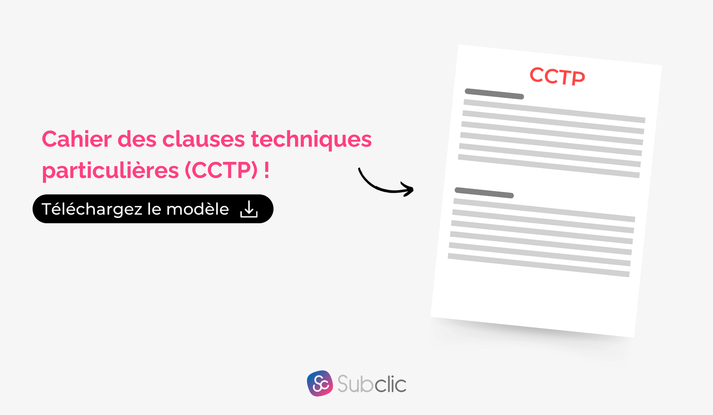 Cahier des clauses techniques particulières (CCTP) — Subclic