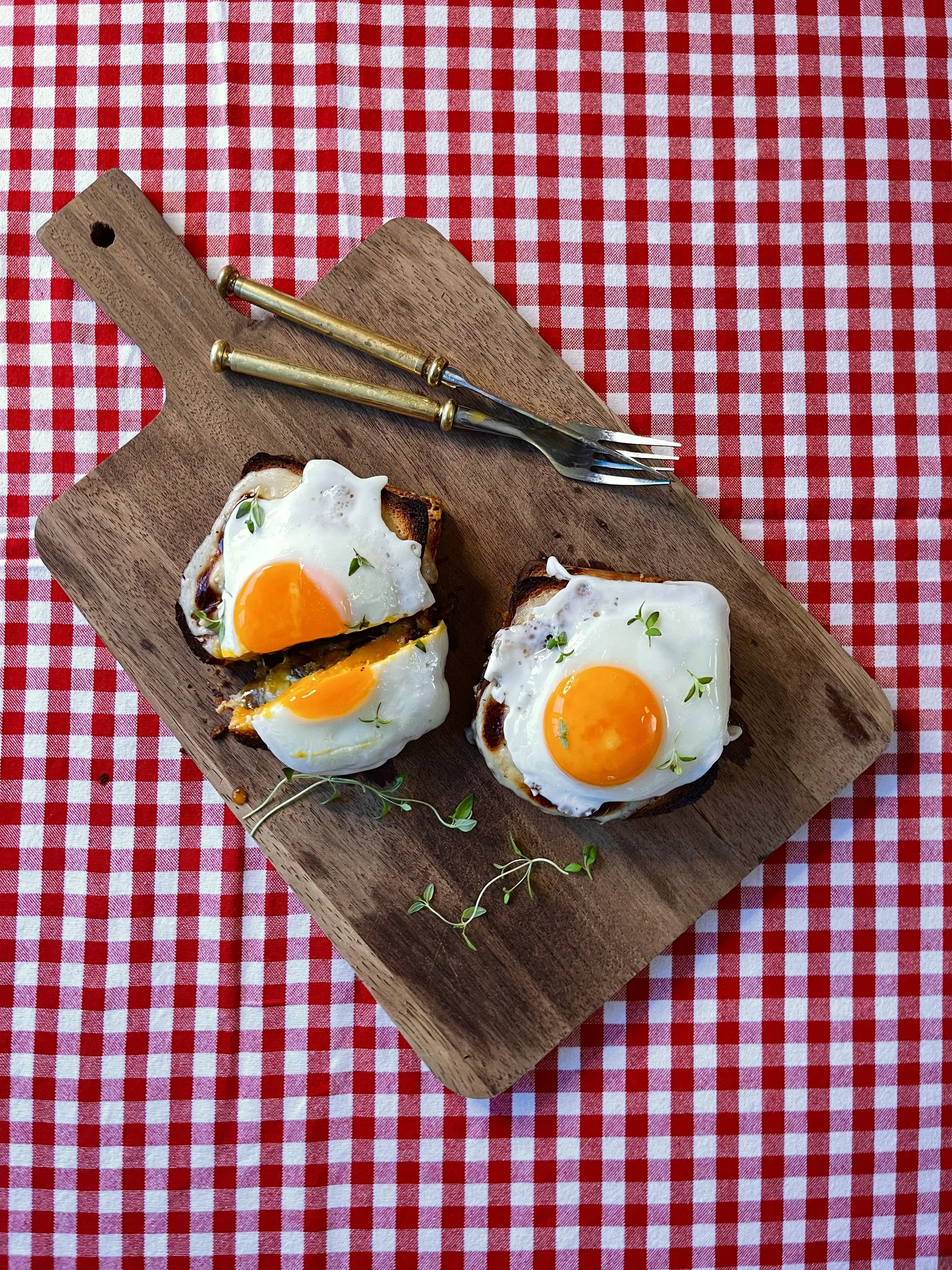 Croque madame med sopp — sultne gutter