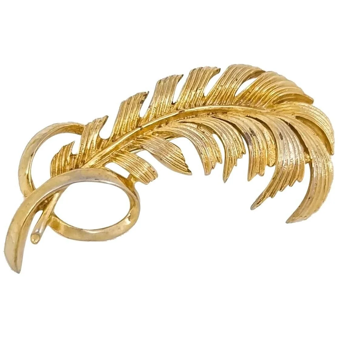 Vintage retro 1950's gold tone Sarah Coventry feather brooch — Rita's ...