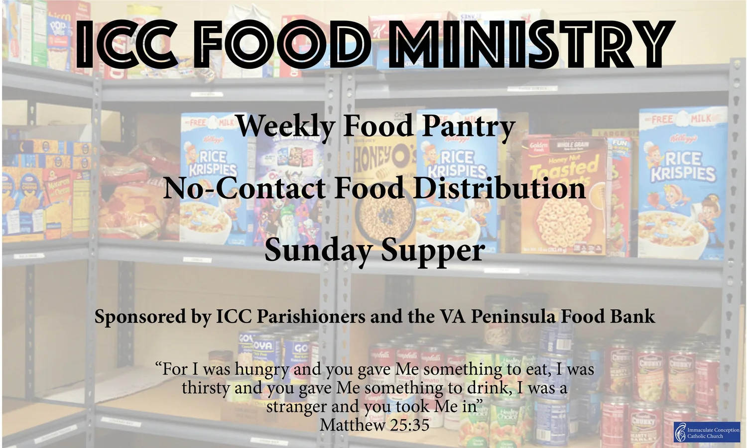 ICC Food Ministry — Immaculate Conception Church