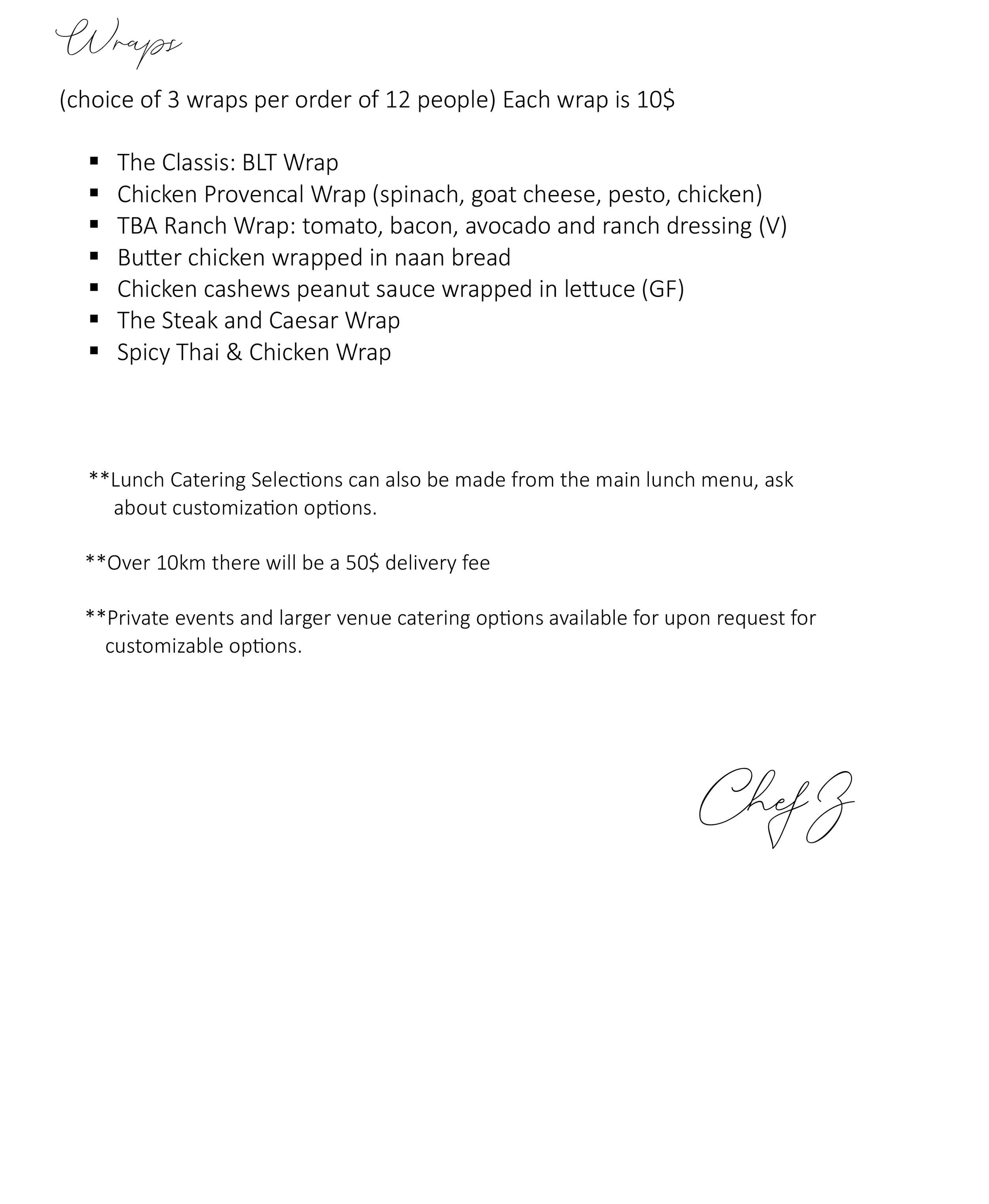 Catering Craft Food House