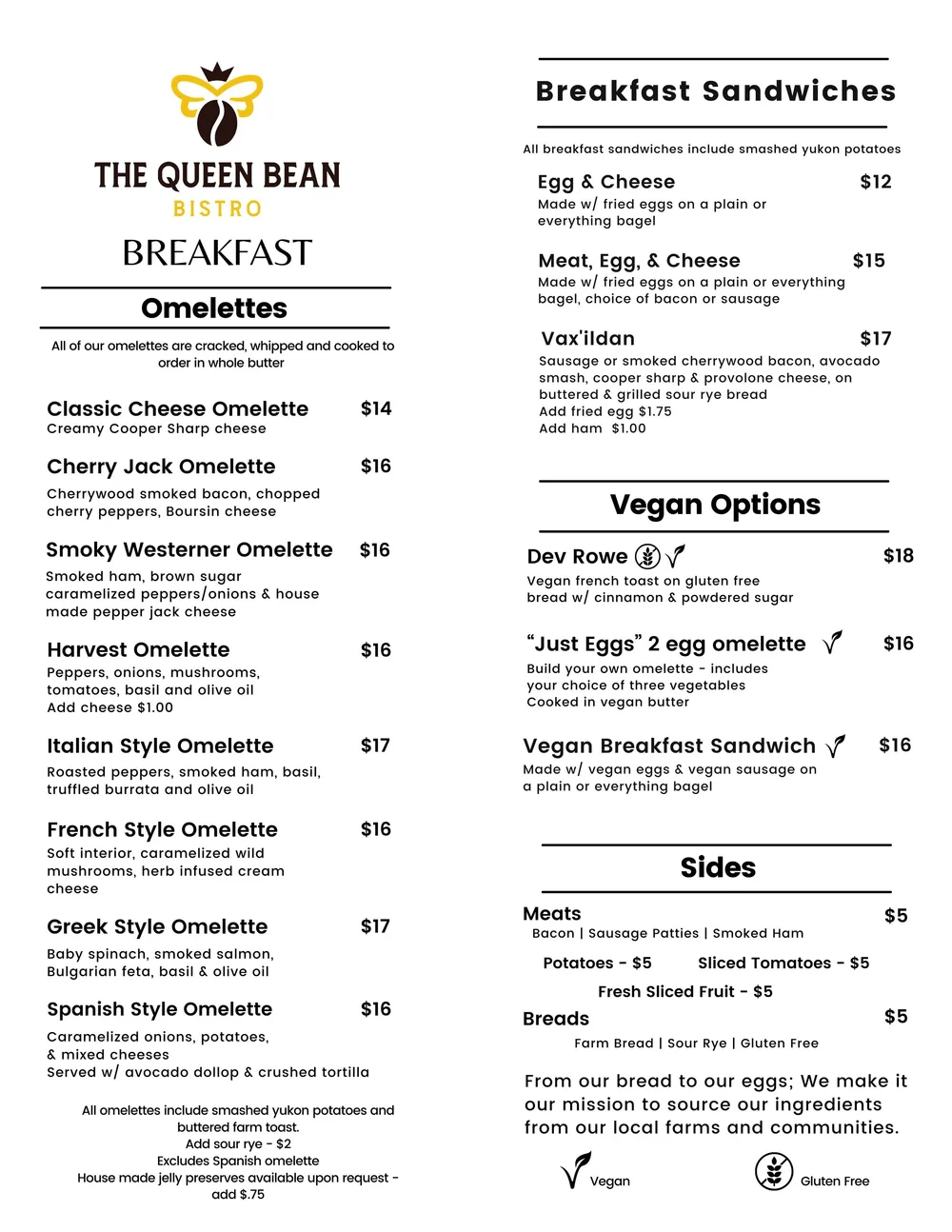Gallery 3 — The Queen Bean Bistro